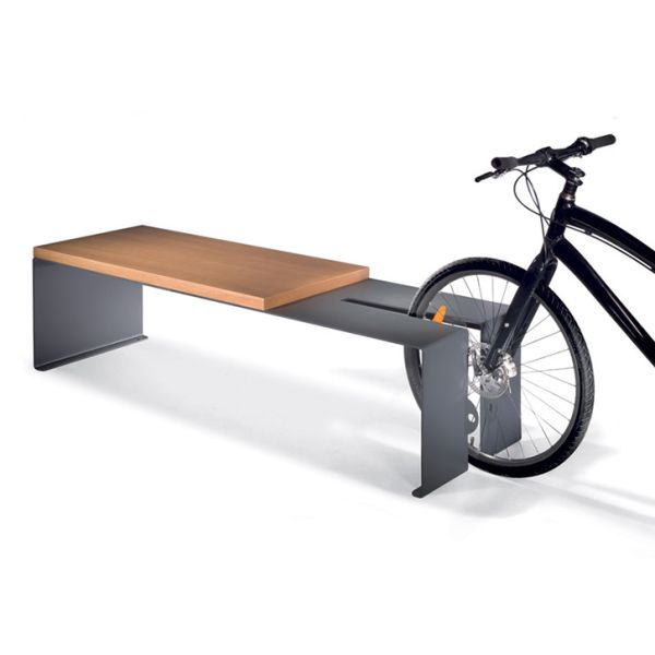 B-Cycle Bench and Bike Rack - All Urban - Group